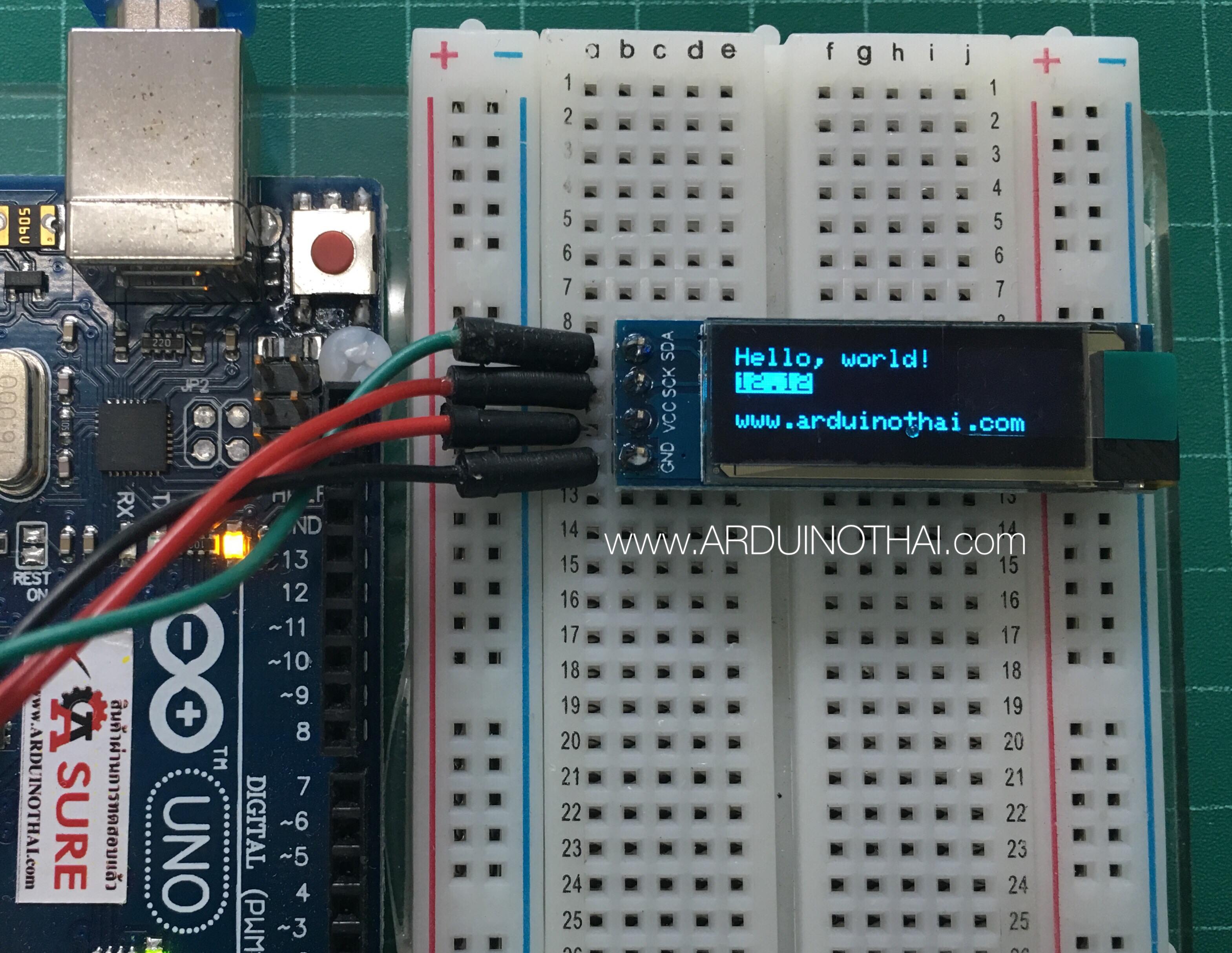 0.91-inch OLED Blue Display Module (128x32) - ขาย arduino เซนเซอร์ และ ...