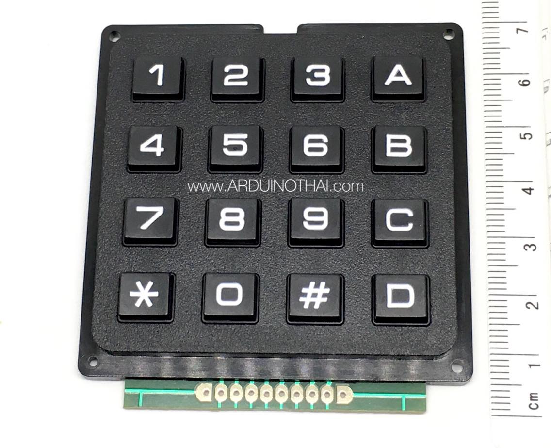 4x4 Matrix Keypad Module สวิตช์ปุ่มกดแบบ Matrix 4x4 สต็อกไทยส่งไว - ขาย ...